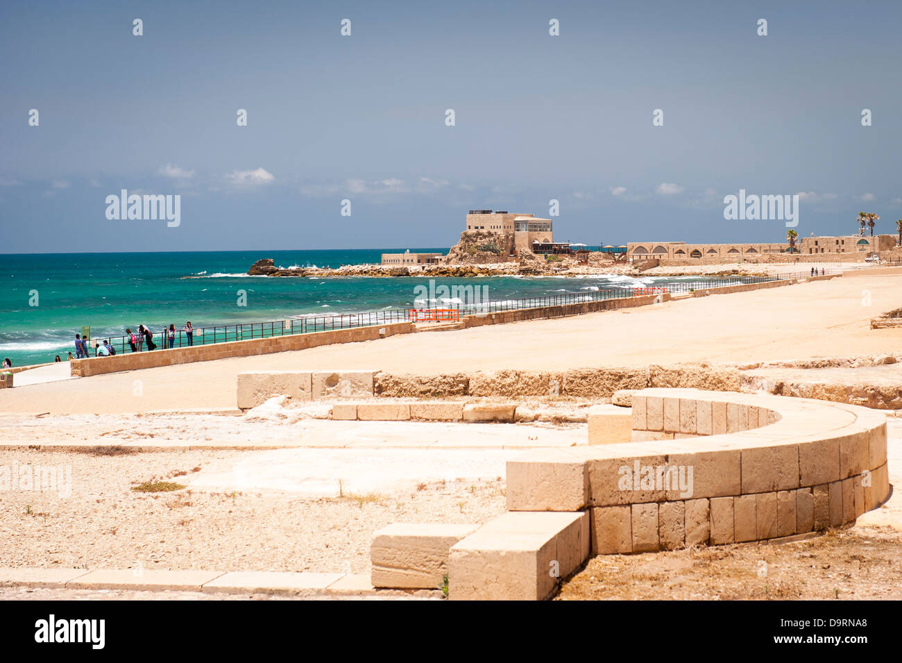 Israel City port Caesarea Keysarya built King Herod the Great c 21BC ...
