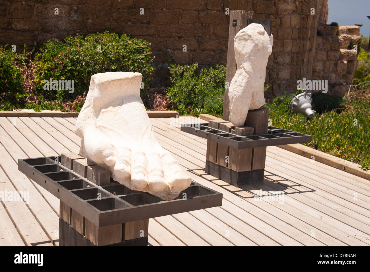 Israel City port Caesarea Keysarya built King Herod the Great c 21BC ...