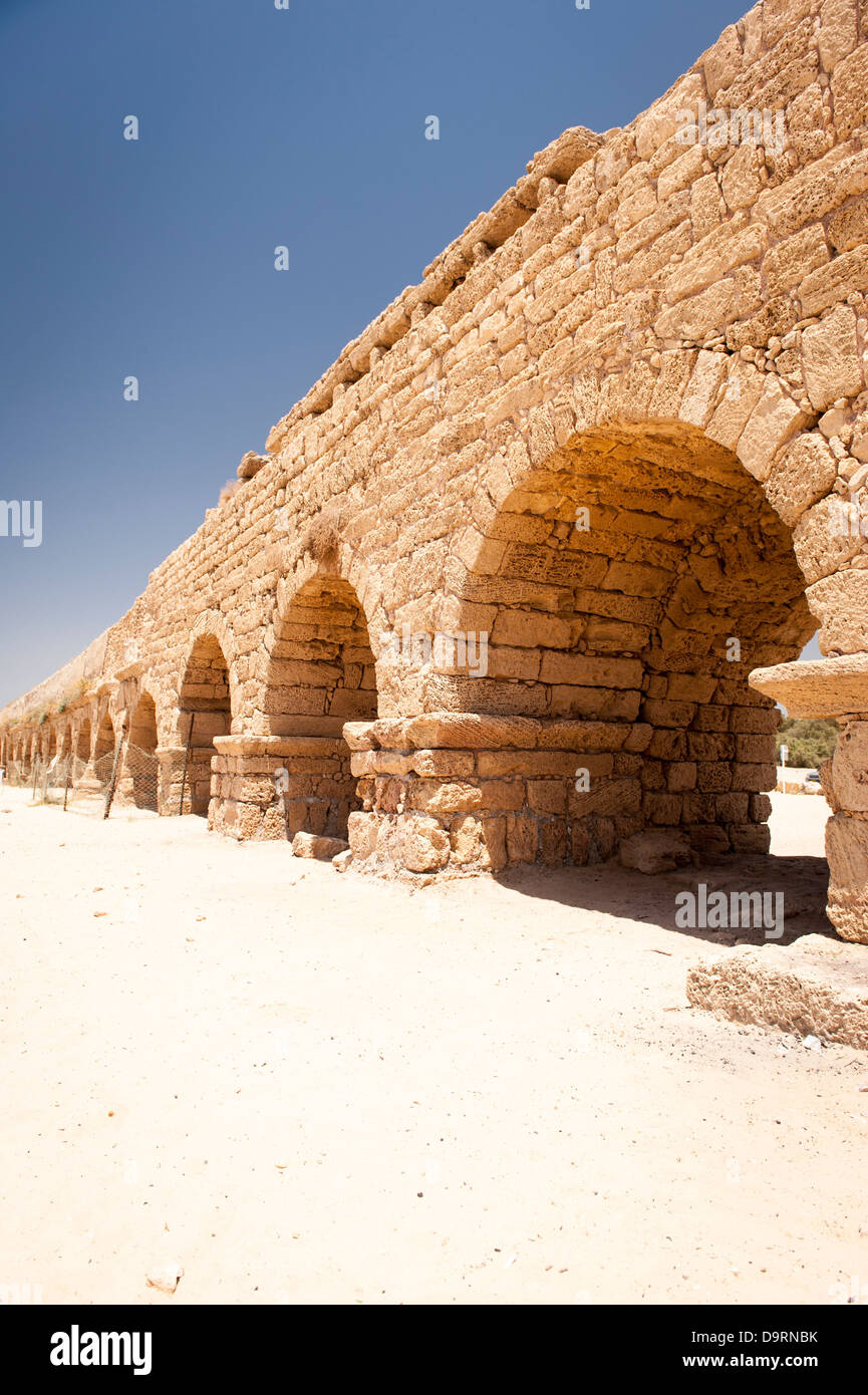 Israel City port Caesarea Keysarya built King Herod the Great c 21BC ...