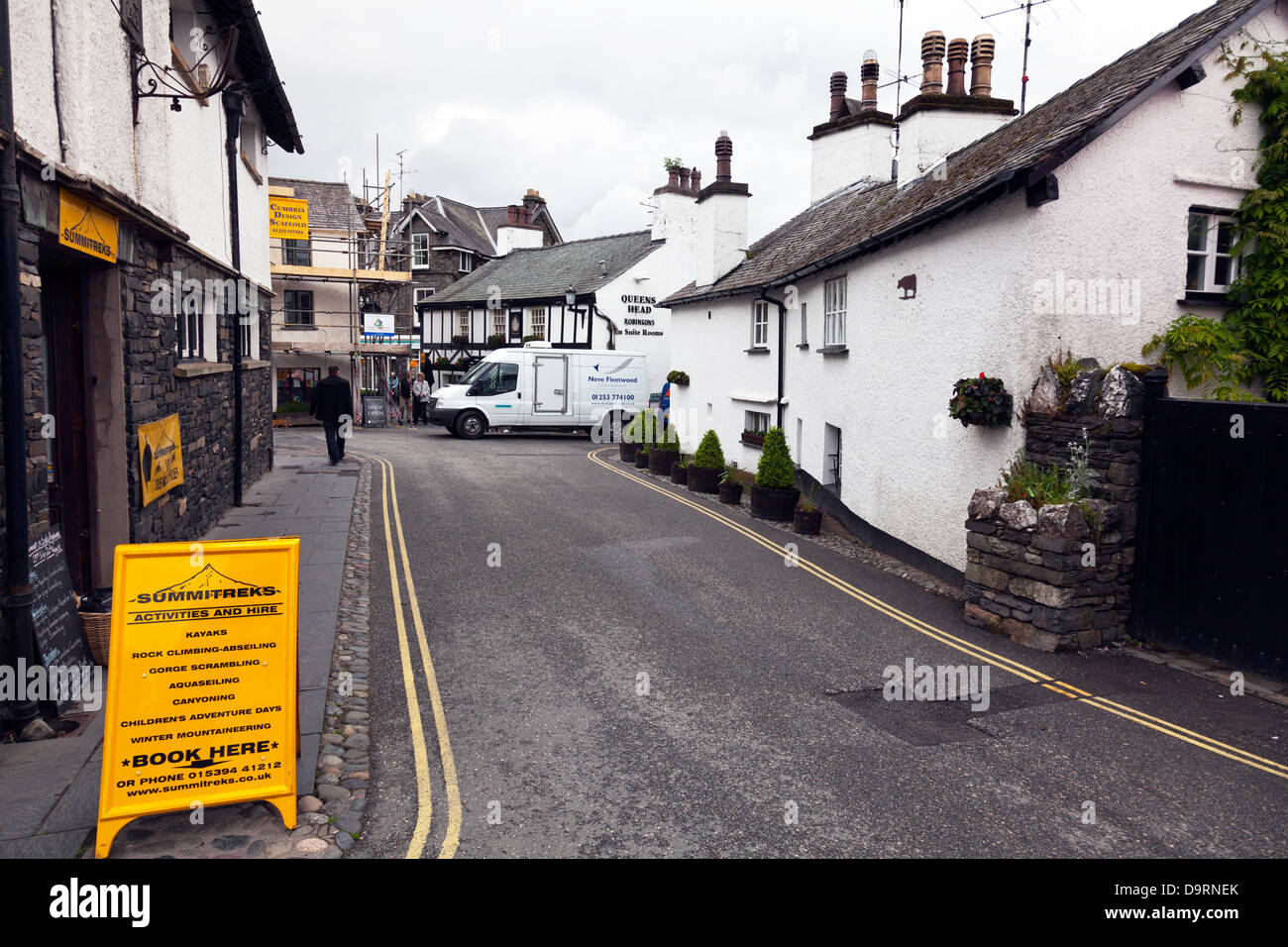Hawkshead village shops lake district hi-res stock photography and ...