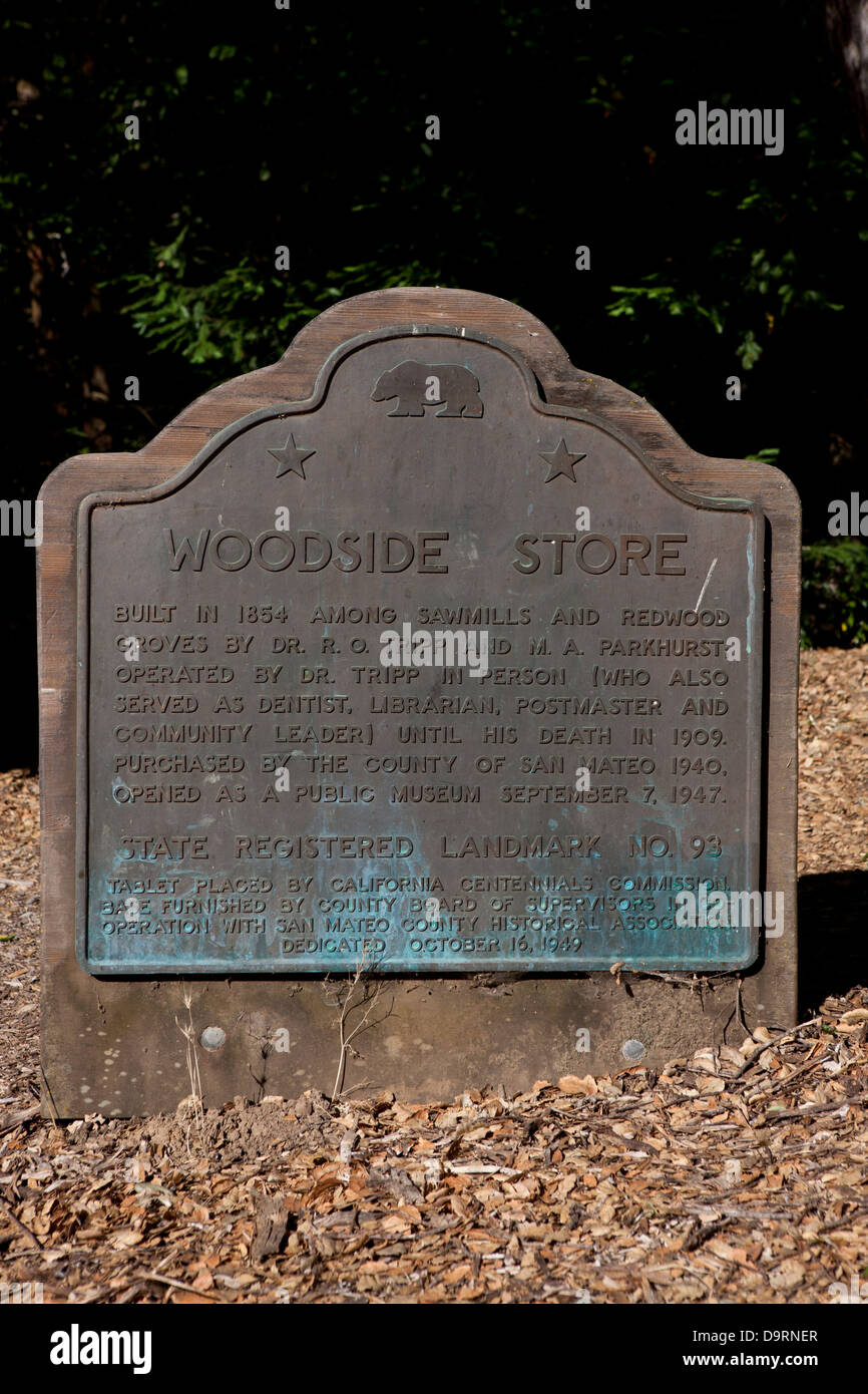 WOODSIDE STORE Built in 1854 among sawmills and redwood groves by Dr. R ...