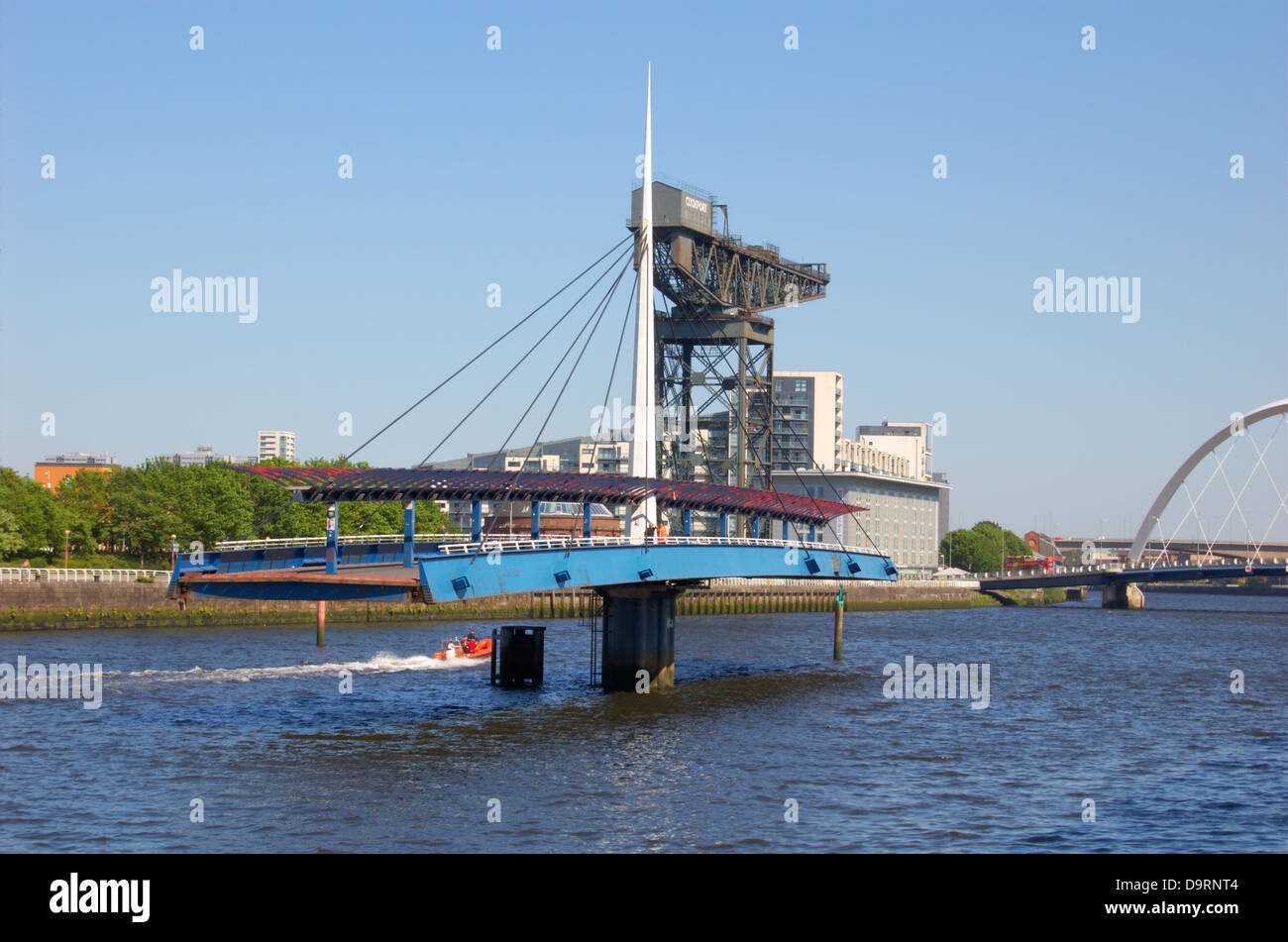 Bells Bridge over the Rver Clyde in Glasgow, Scotland Stock Photo - Alamy