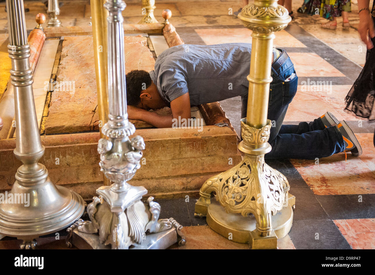 Israel Jerusalem Old City Church of the Holy Sepulcher Stone of the ...