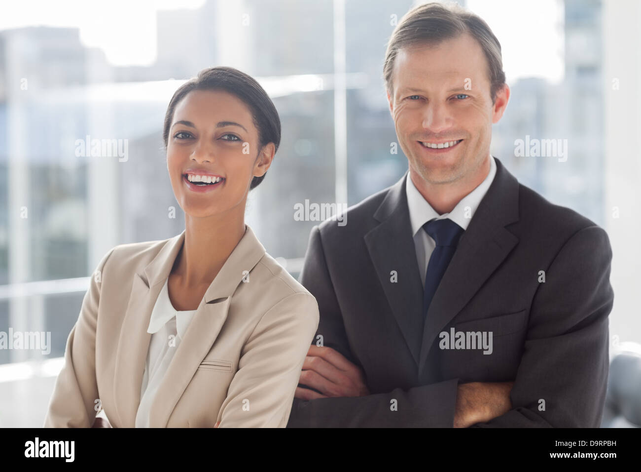 Laughing mature woman suit hi-res stock photography and images - Alamy