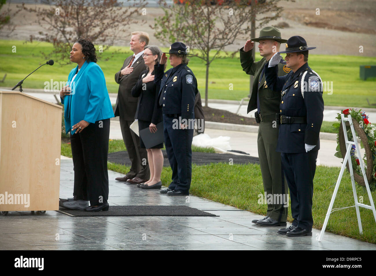 U.S. Customs and Border Protection (CBP) held a memorial dedication ...