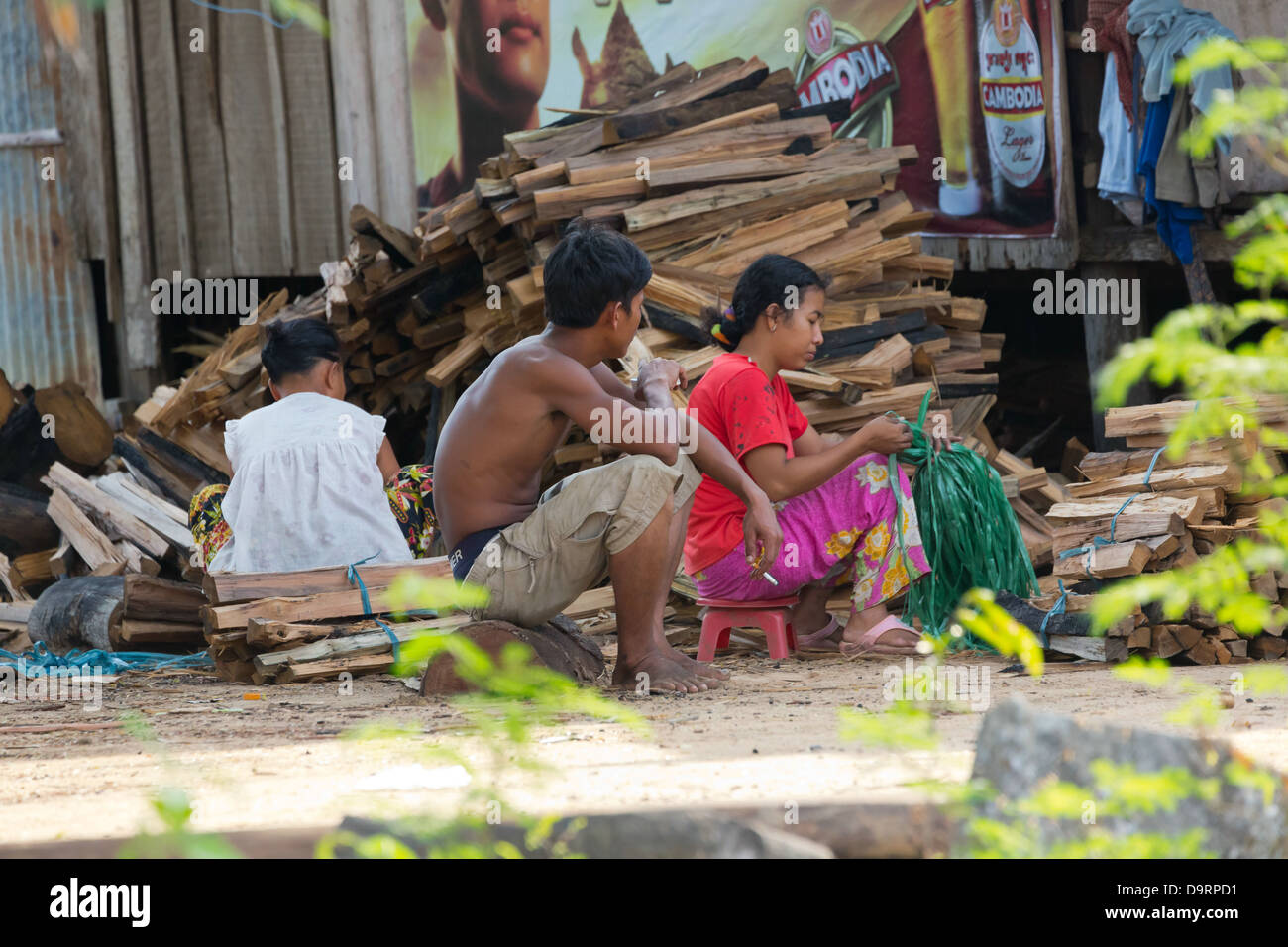 Cambodia Rural People Family Stock Photos & Cambodia Rural People ...