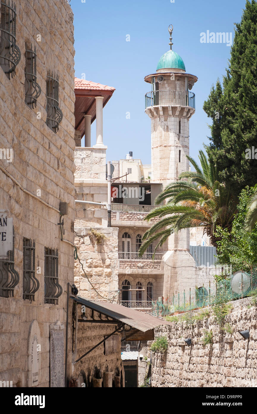 Israel Jerusalem Old City Muslim Arab Quarter Via Dolorosa leading to ...
