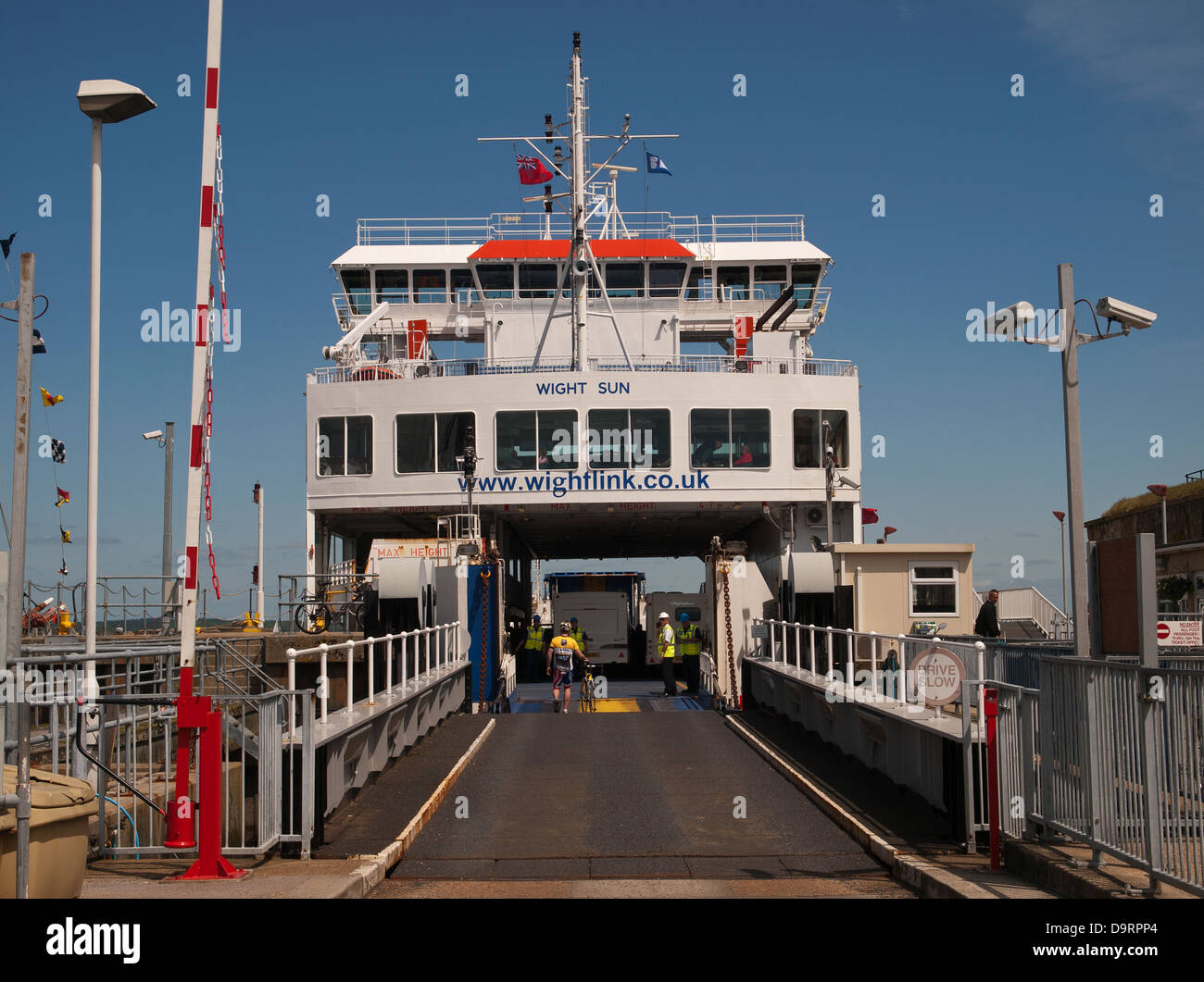 Yarmouth Ferry Isle Wight England Stock Photos & Yarmouth Ferry Isle ...