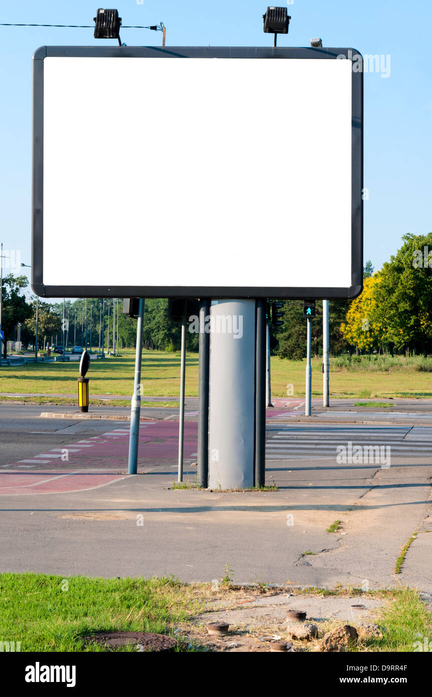 Big blank billboard on the street Stock Photo - Alamy
