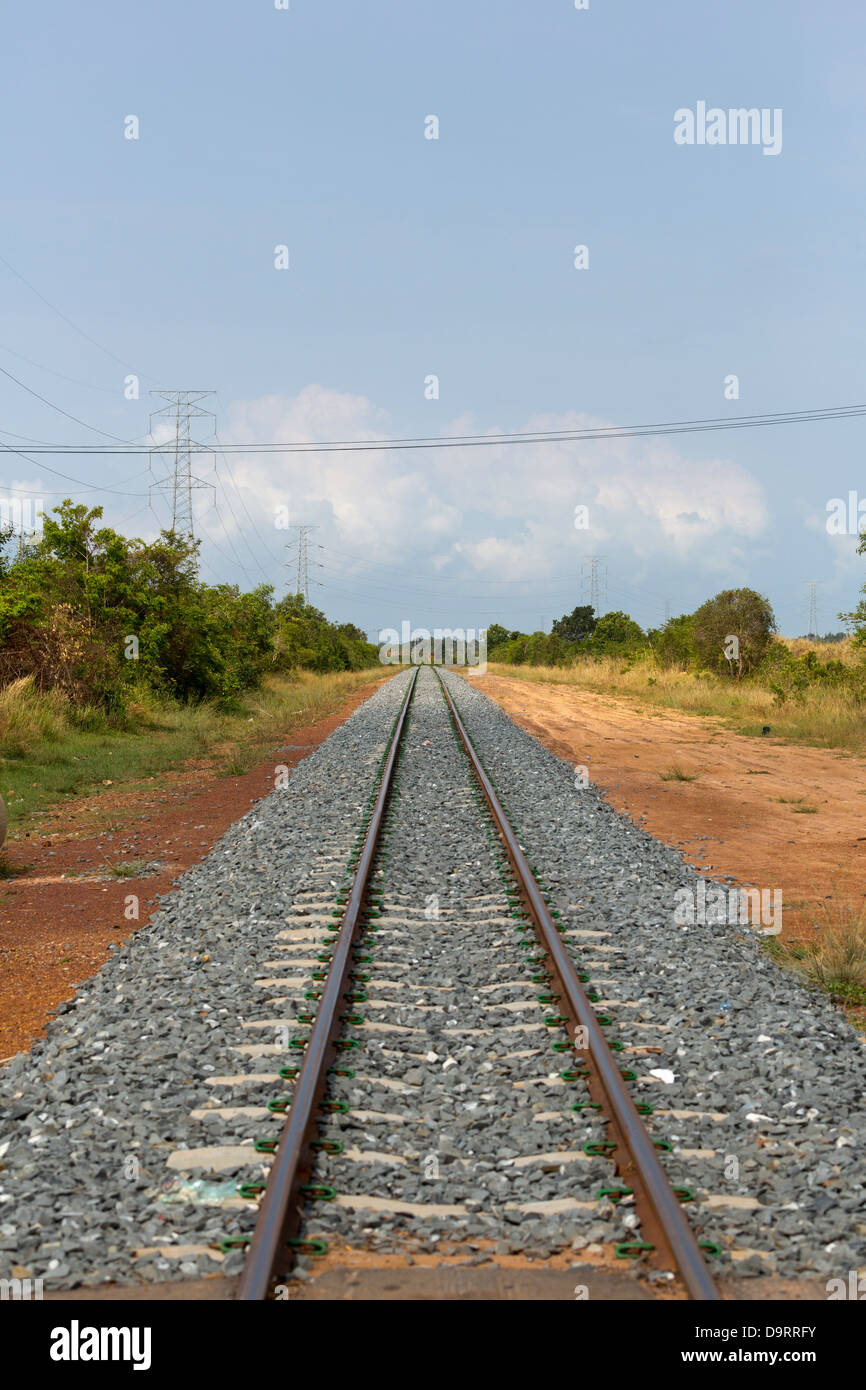 Railway Track in Kampot Province in Cambodia Stock Photo - Alamy