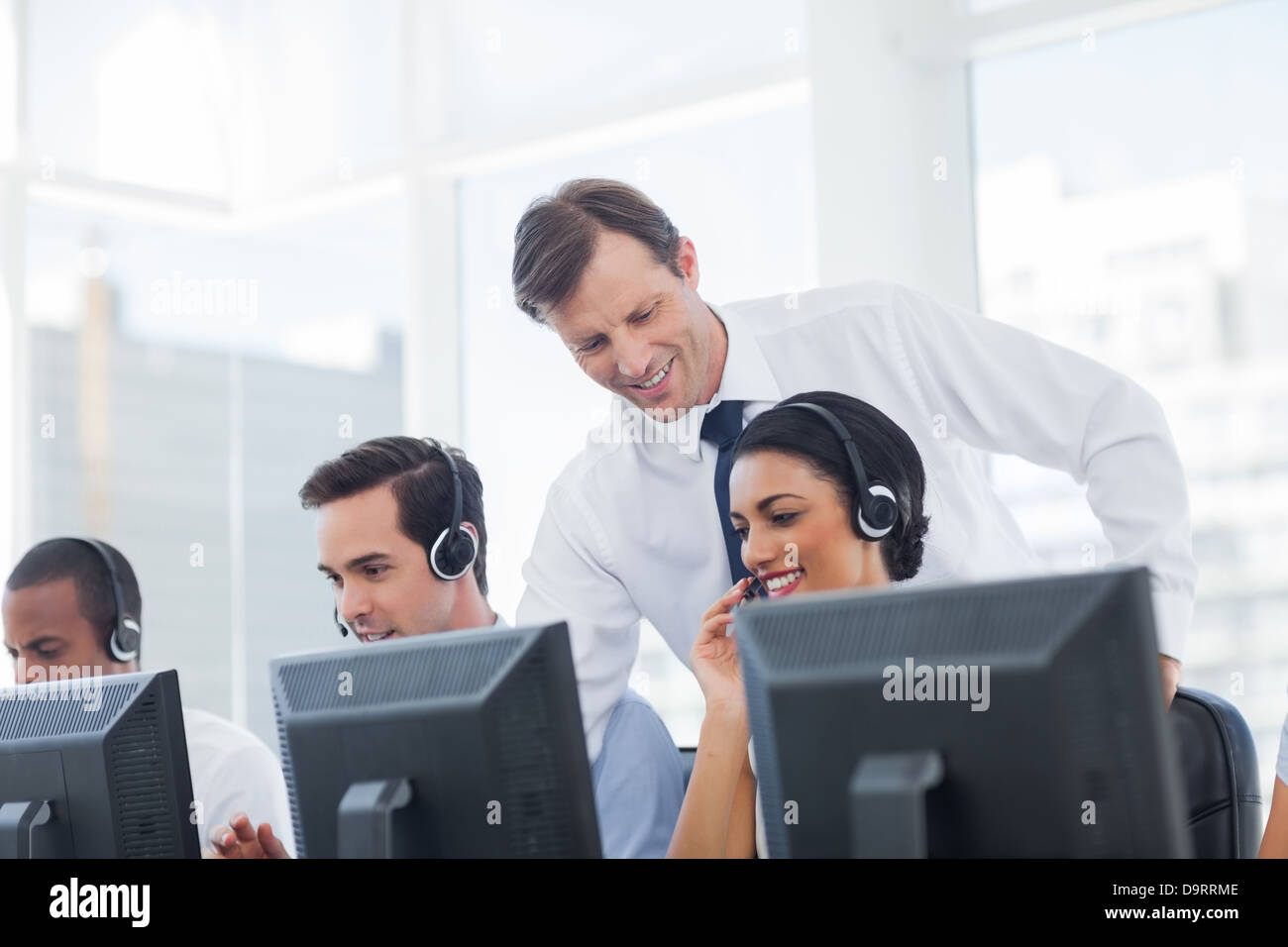 Employee talking to manager hi-res stock photography and images - Alamy
