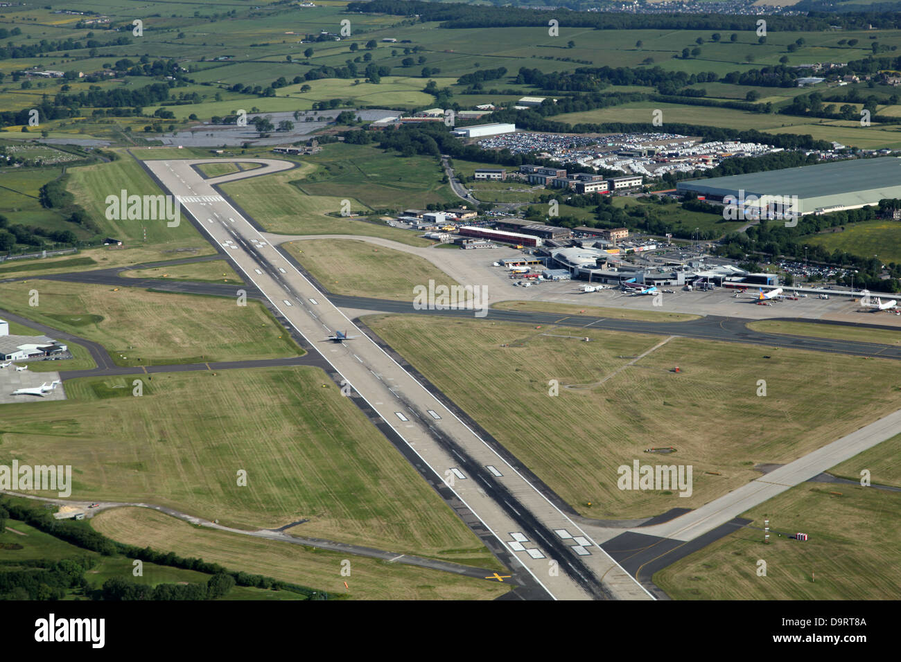 aerial view of Leeds Bradford airport Stock Photo - Alamy