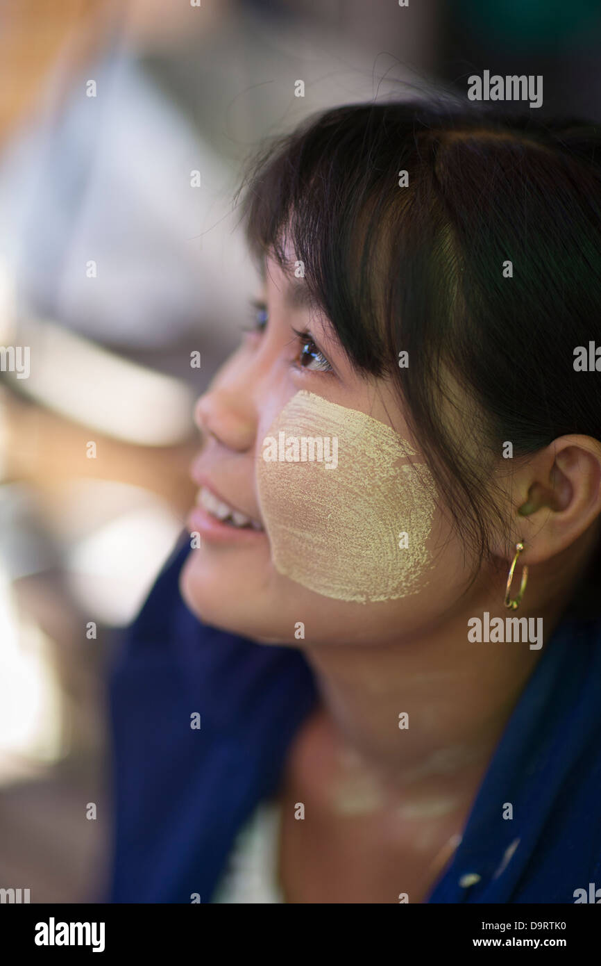 Thanakha face hi-res stock photography and images - Alamy