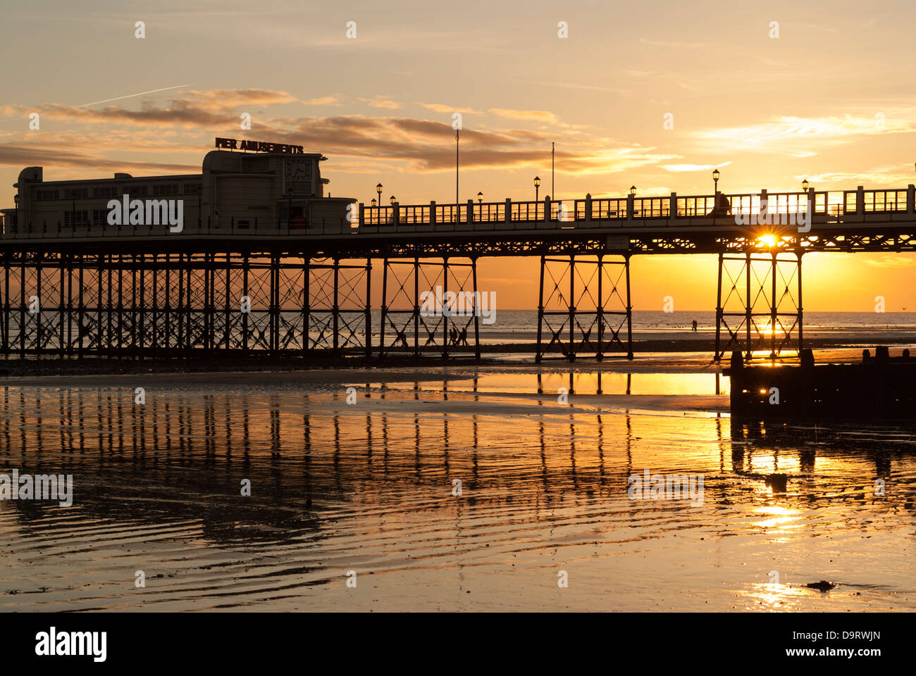 Worthing pier sunset hi-res stock photography and images - Alamy
