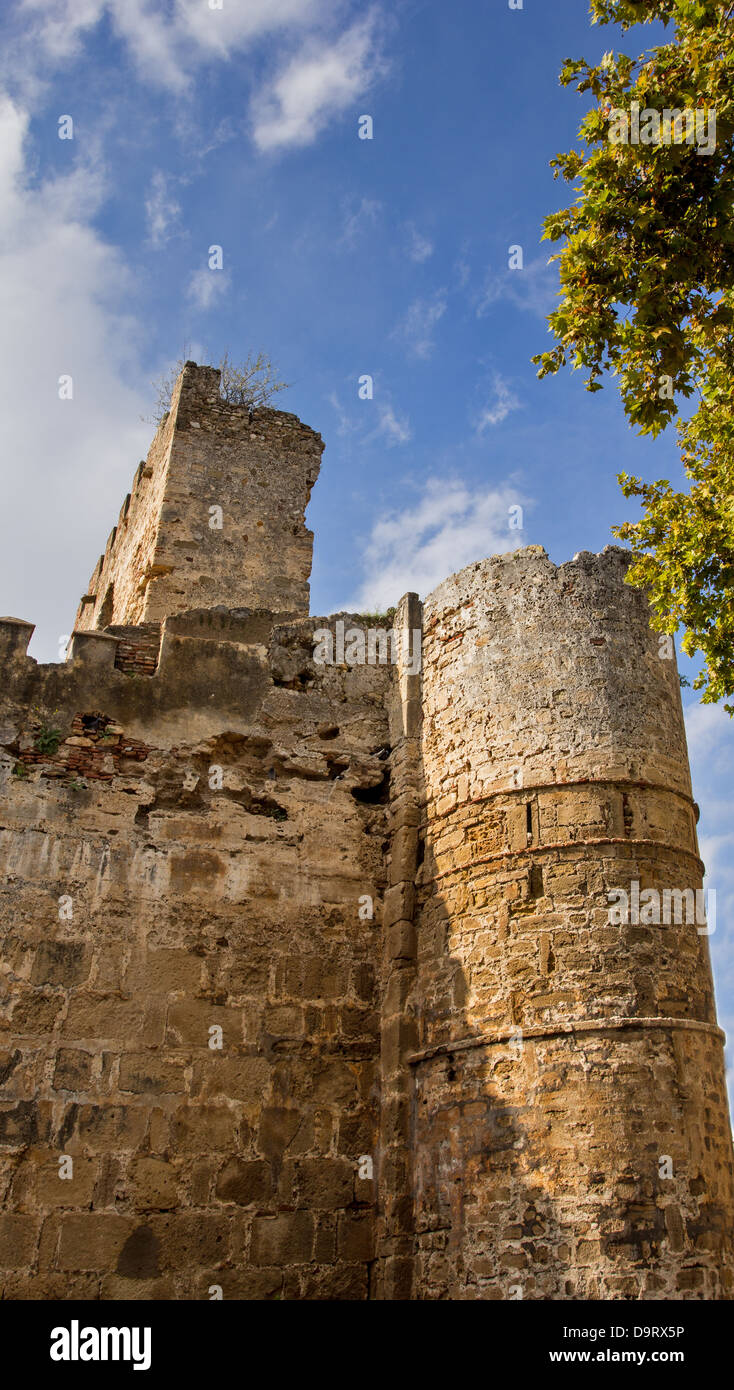 MARBELLA CASTLE THE OLD FORTIFICATION AND STONE WALLS IN THE OLD TOWN ...