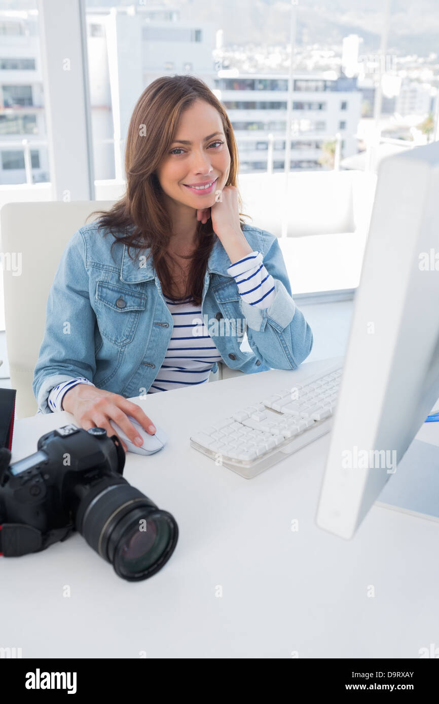 Smiling photographer hi-res stock photography and images - Alamy