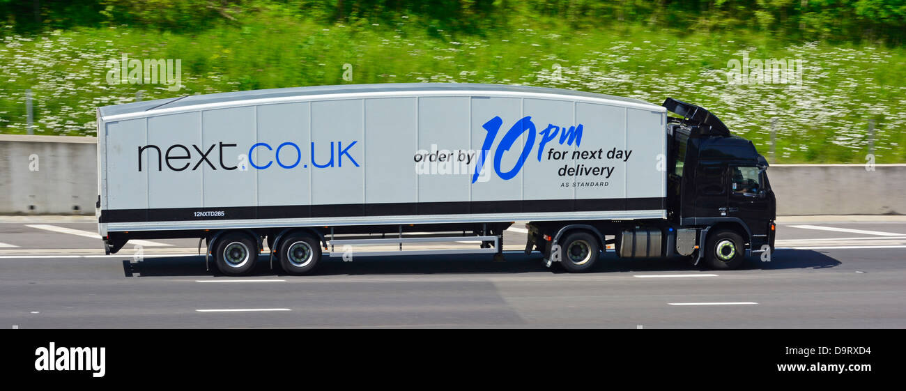 Next store curved streamlined articulated lorry truck and rigid body ...