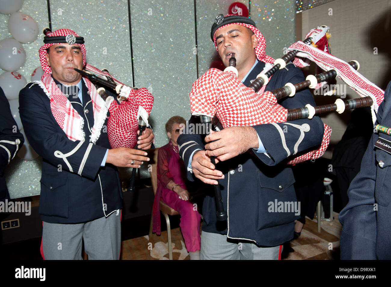 Jordanian band while presenting a cultural musical show at Ritz-Carlton ...
