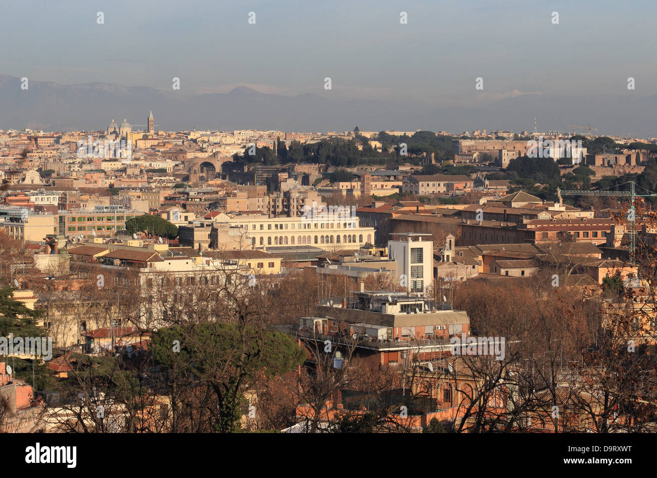overview of Rome and its monuments in the Roman forum Stock Photo - Alamy
