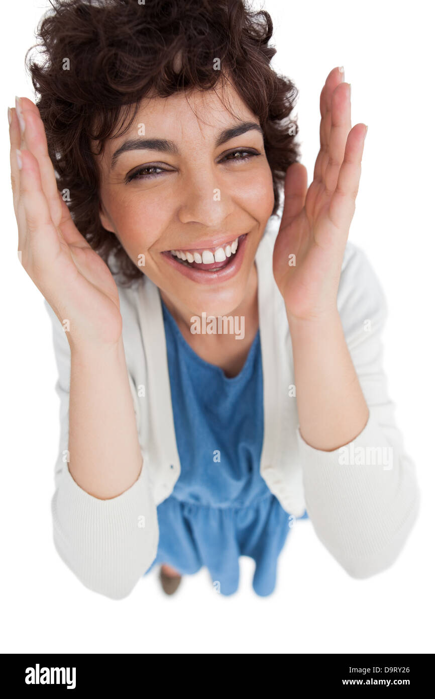 Wide smiling hi-res stock photography and images - Alamy