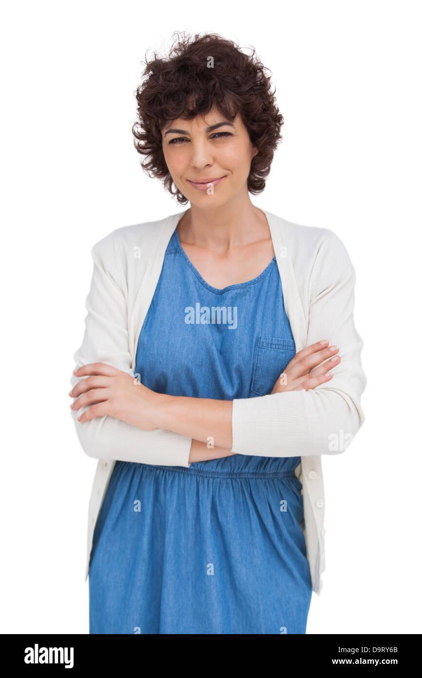Woman brunette 40s hi-res stock photography and images - Alamy