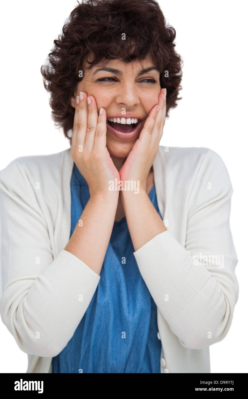 Shocked amazed astonished woman hi-res stock photography and images - Alamy