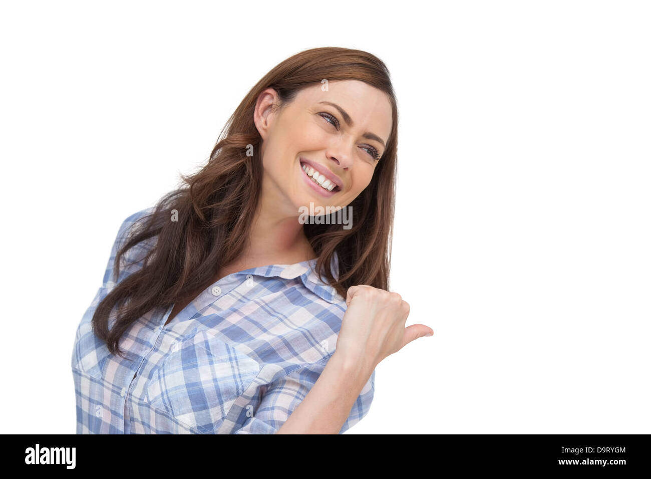 Young woman showing thumb hi-res stock photography and images - Alamy