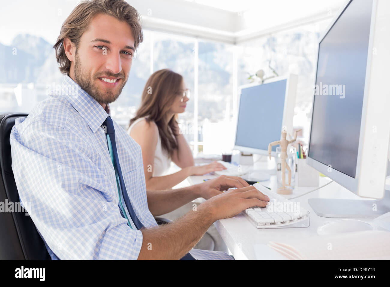Attractive designer at work Stock Photo - Alamy