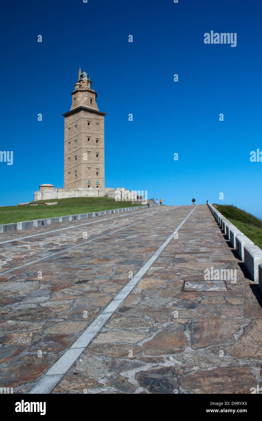 View of The Tower of Hercules (Galician and Spanish: Torre de Hércules ...