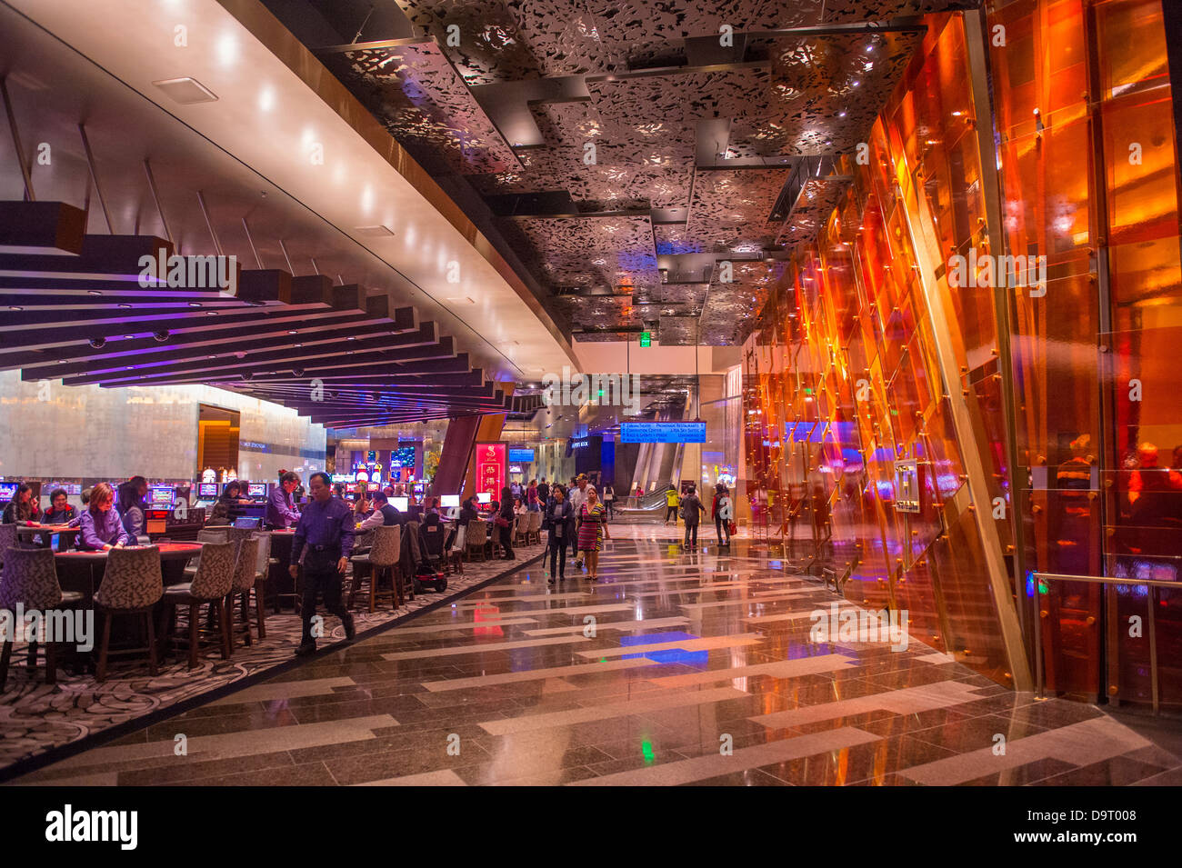 The interior of Aria Resort and Casino in Las Vegas Stock Photo - Alamy