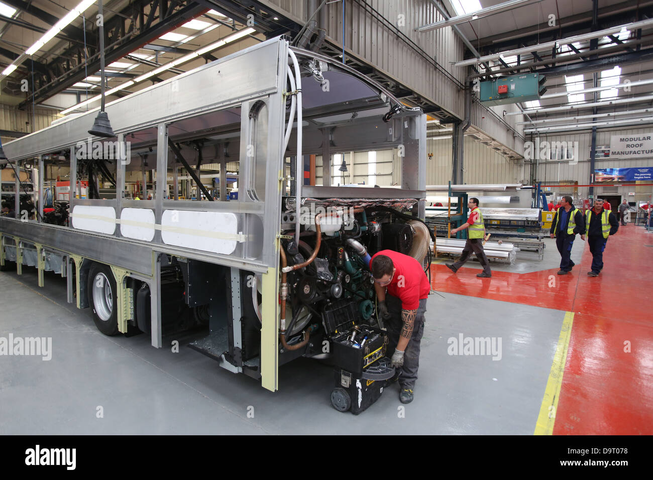 The factory where the new London Bus is being made, the Wrightbus ...