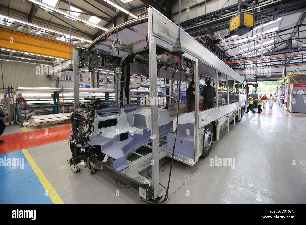 The factory where the new London Bus is being made, the Wrightbus Stock ...