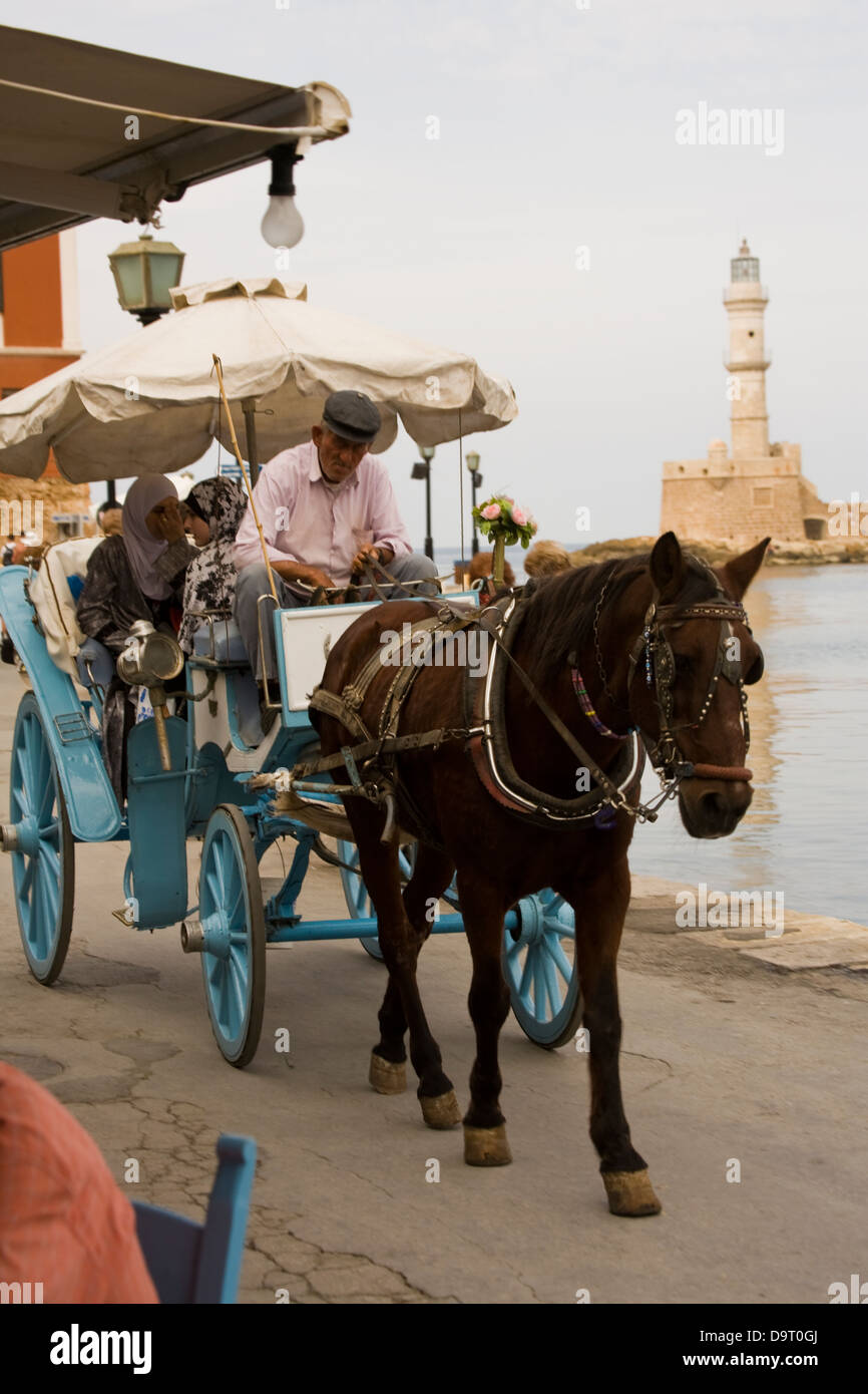 Carriage ride on the promenade circling the lovely old Venetian Harbor ...