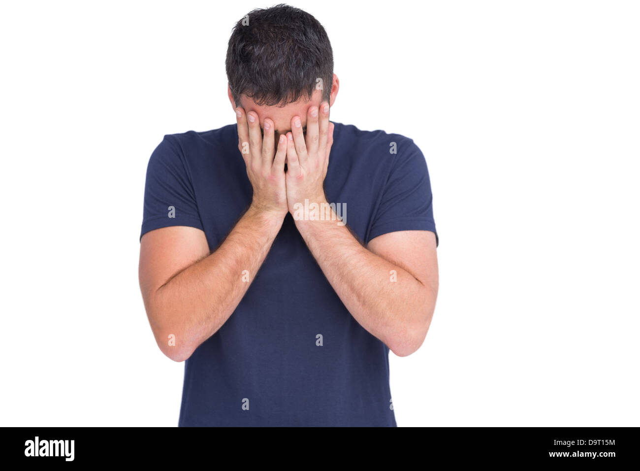 Man head in hands despair hi-res stock photography and images - Alamy