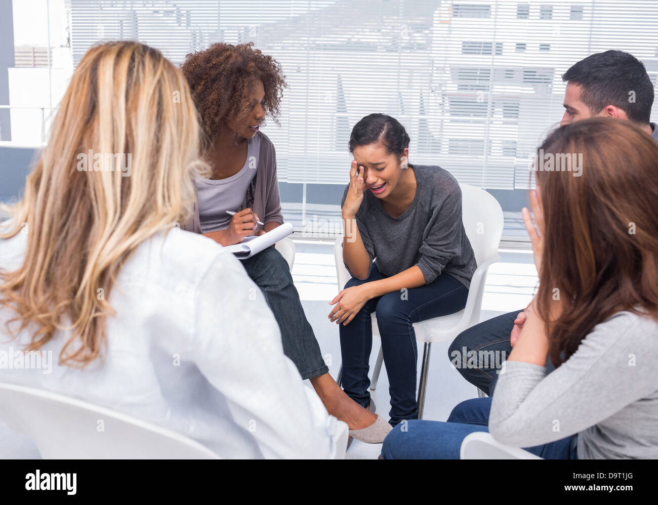 Group therapy woman hi-res stock photography and images - Alamy