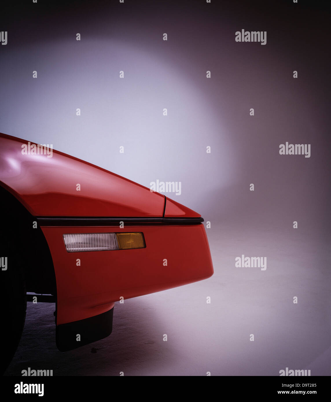 Red Corvette front fender Stock Photo - Alamy