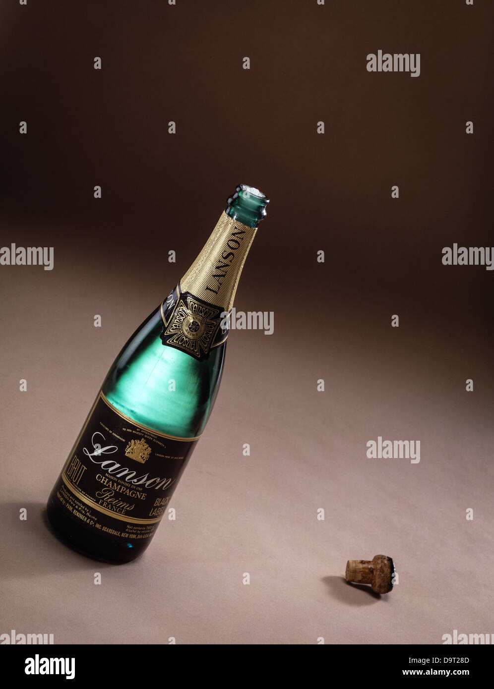 Champagne bottle explosion Stock Photo - Alamy
