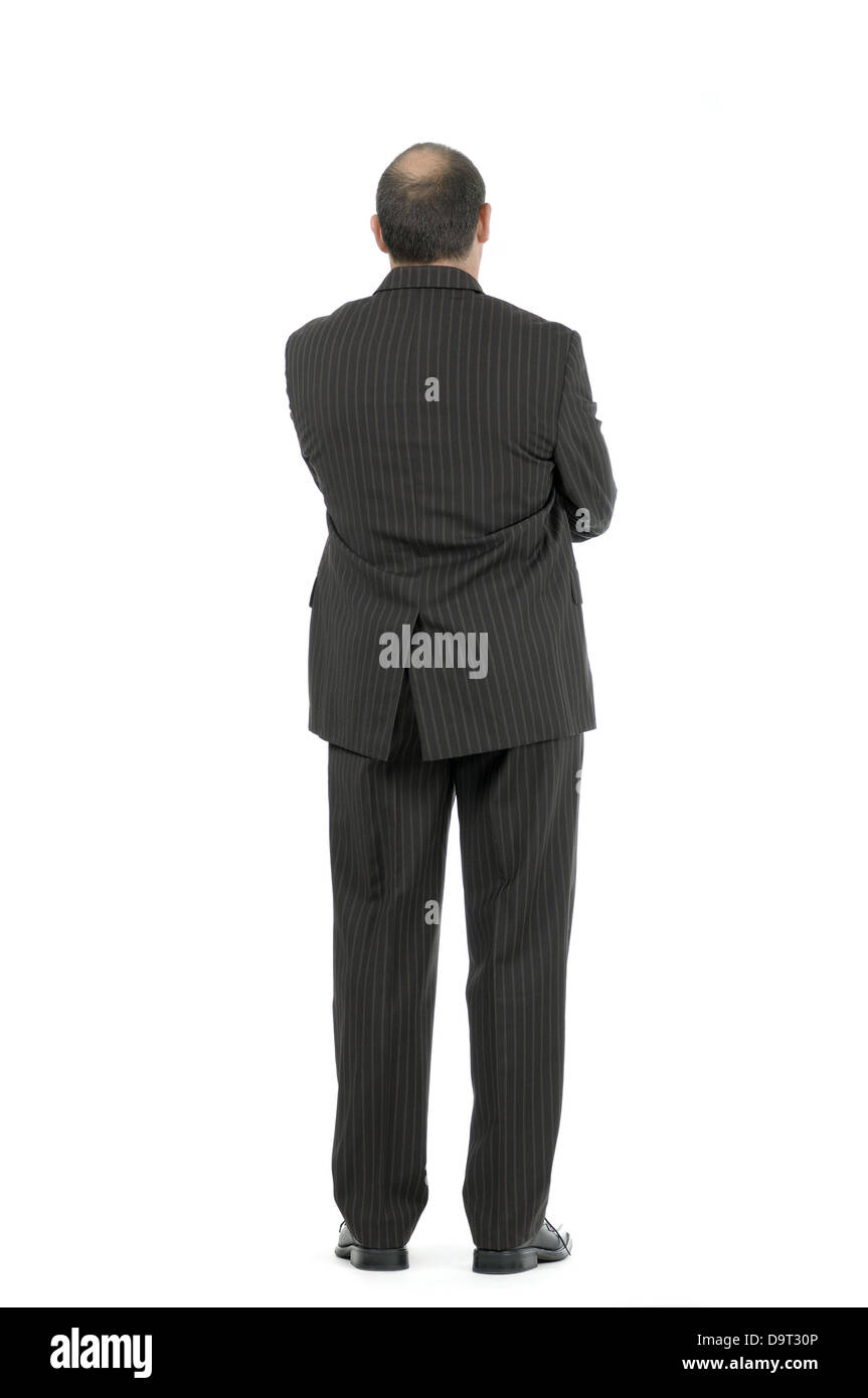 Business businessman back view Stock Photo - Alamy