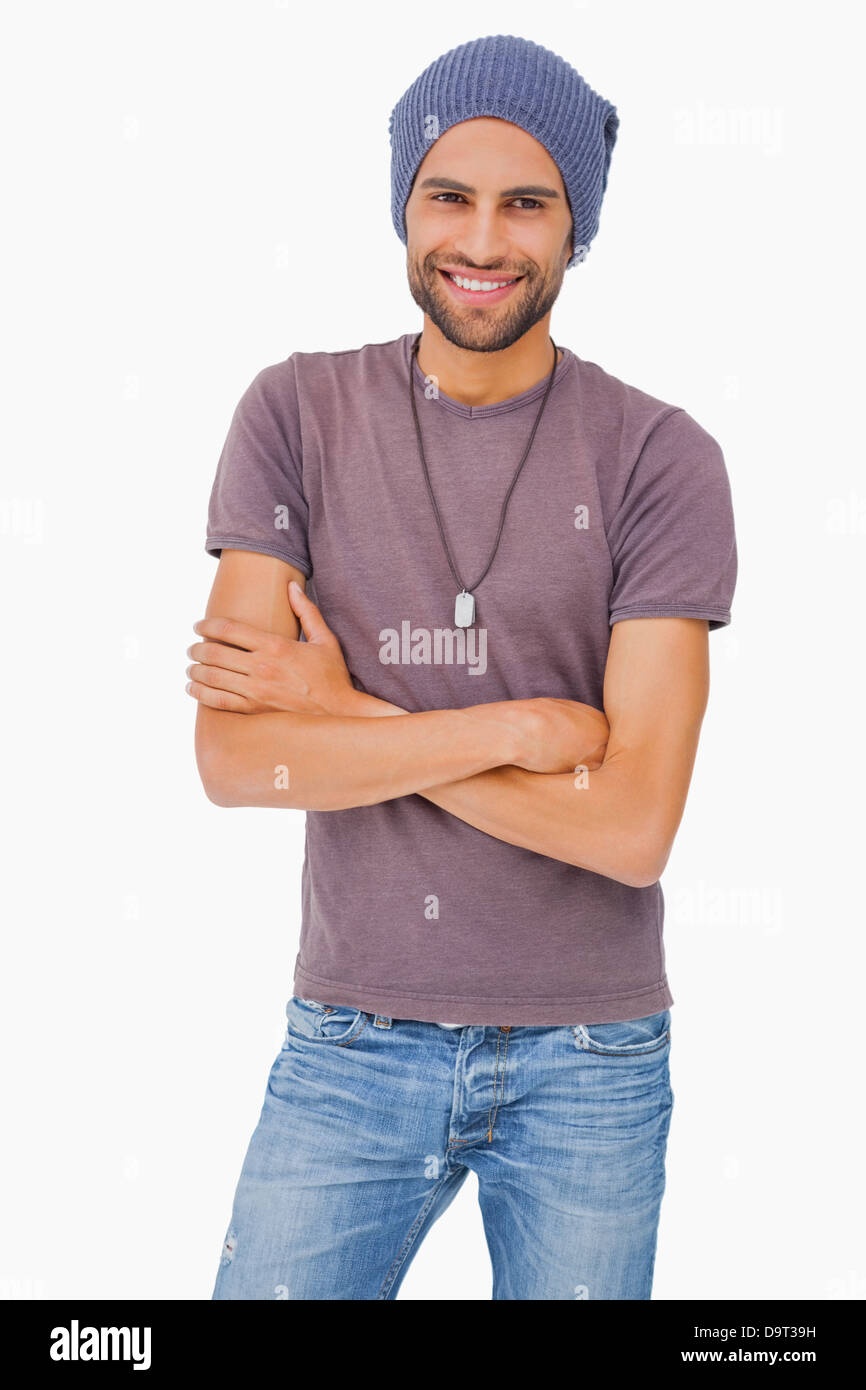 Man wearing beanie hi-res stock photography and images - Alamy