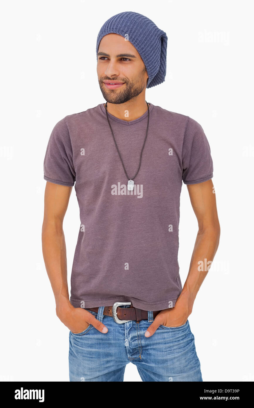 Handsome man in hat hi-res stock photography and images - Alamy