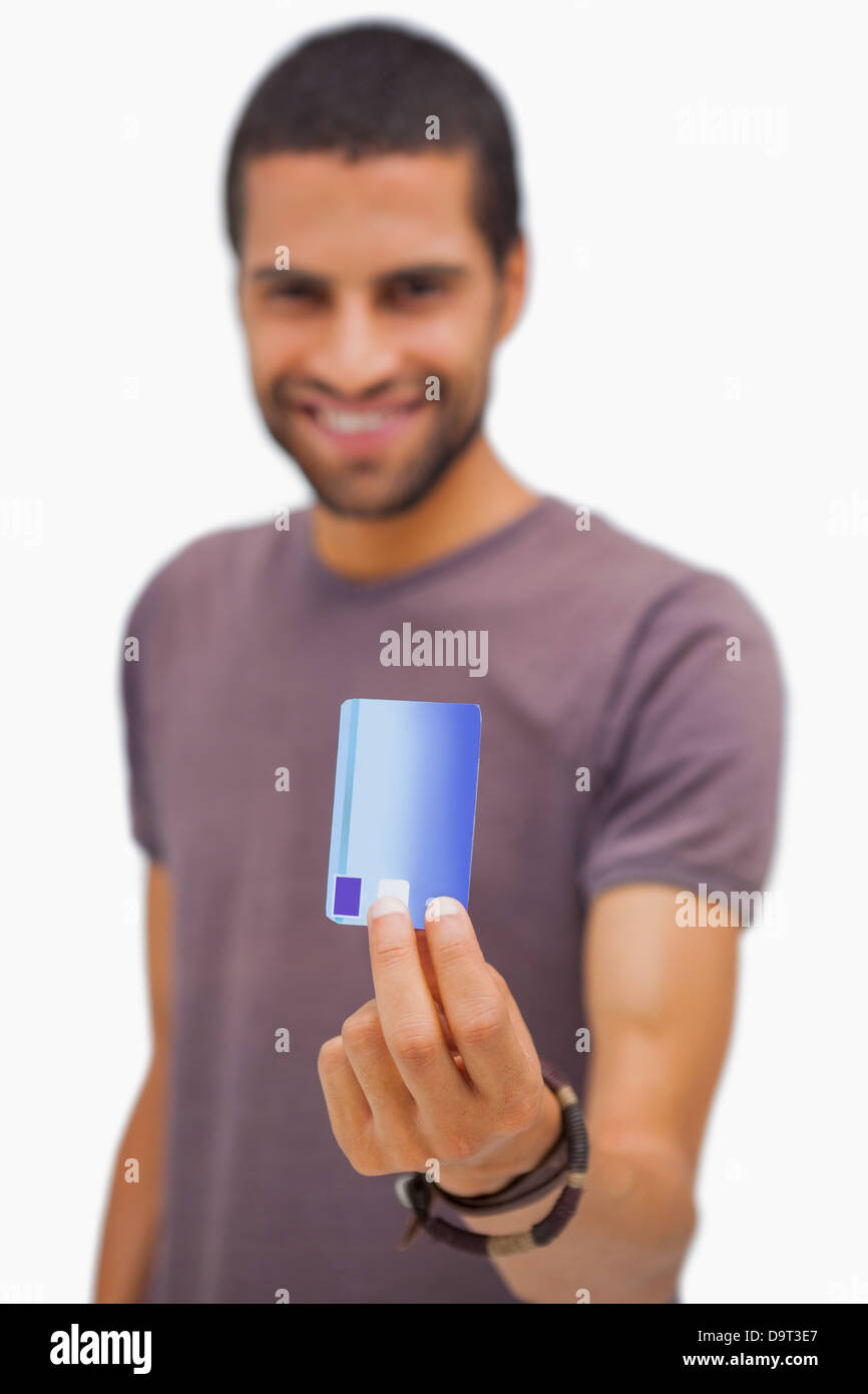 Smiling man looking credit hi-res stock photography and images - Alamy