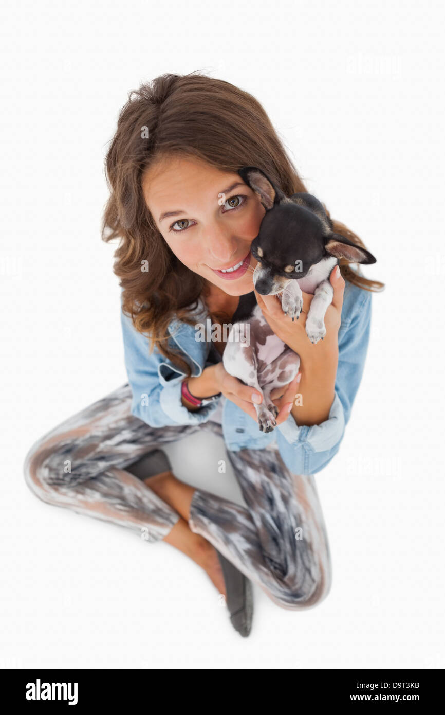 Portrait pretty woman long Cut Out Stock Images & Pictures - Alamy