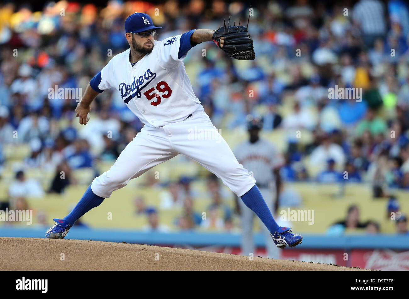 Los Angeles, California. USA. June 25, 2013. Los Angeles Dodgers ...