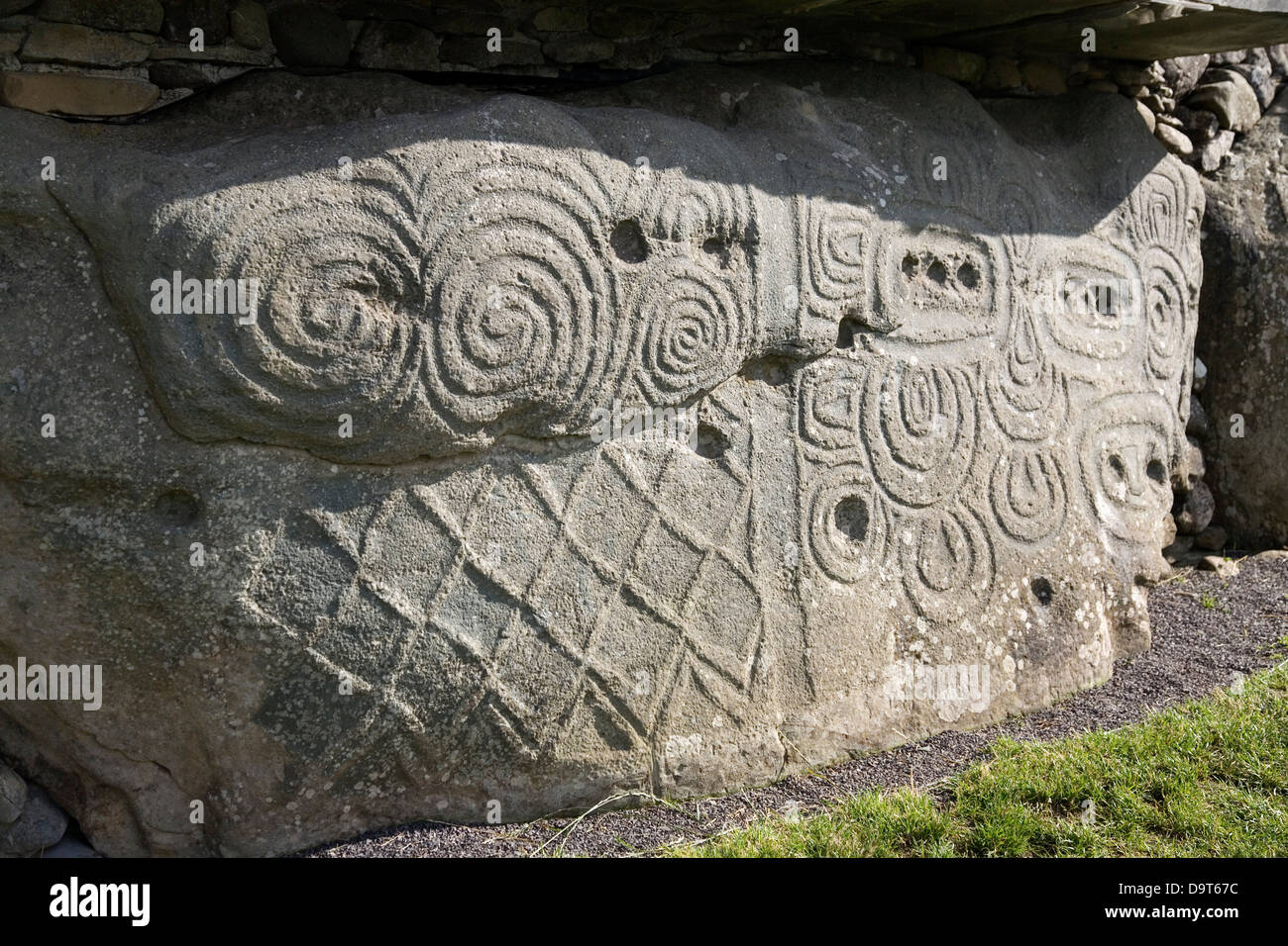 Celtic Megalithic Art Newgrange Passage Tomb Photo, Neolithic Site