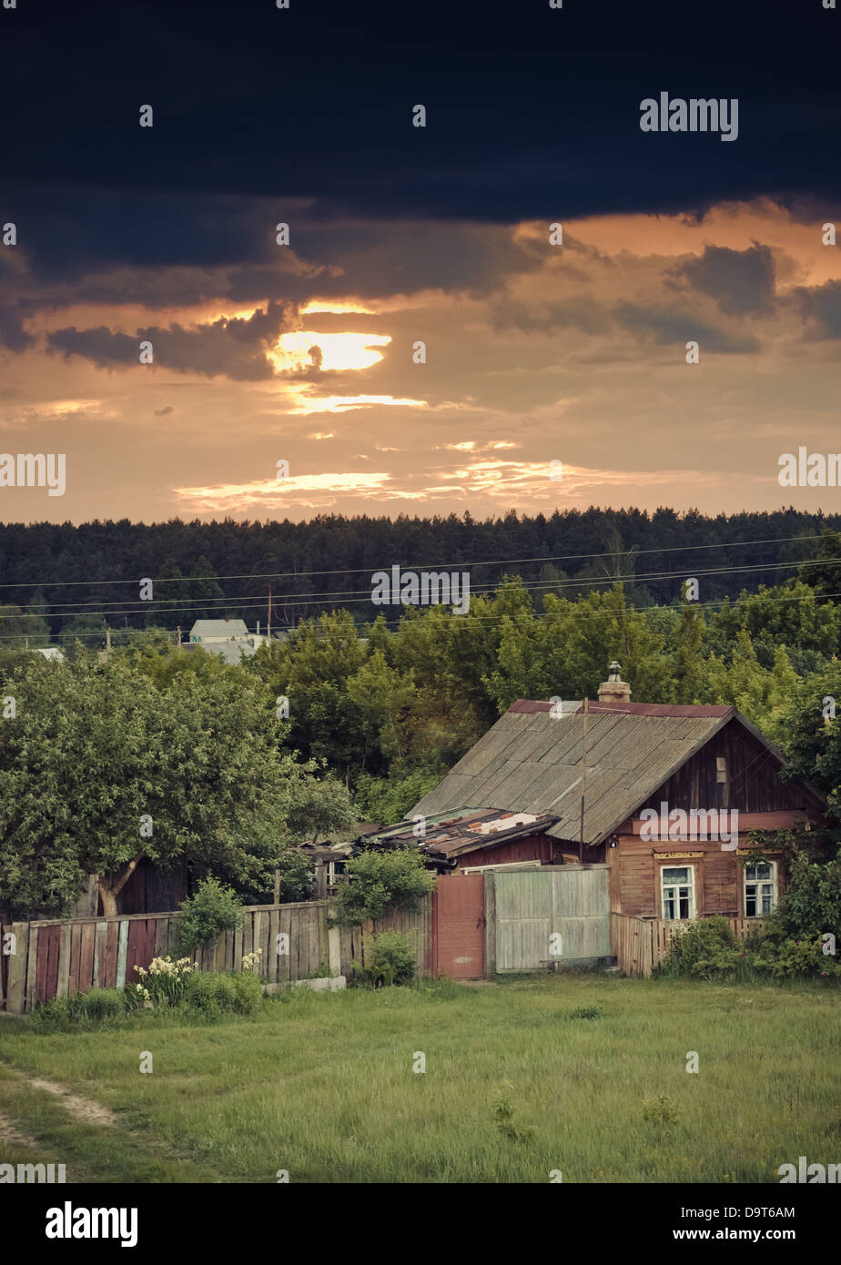 Old House On The Countryside Stock Photo - Alamy
