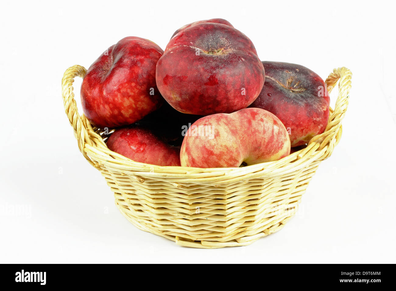 wild peaches on the white background Stock Photo - Alamy