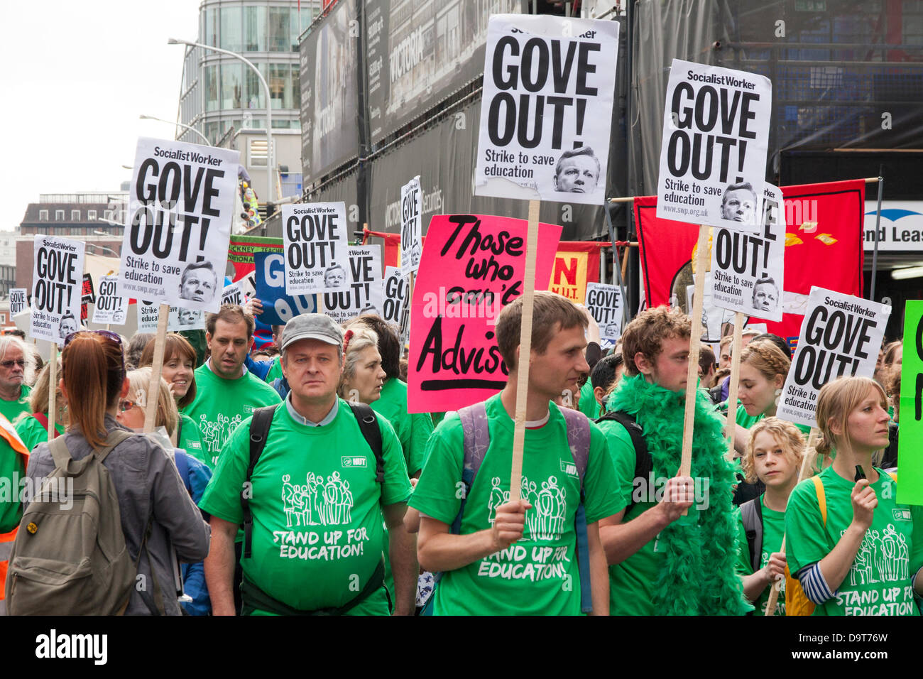 25 June 2013, London. Teachers march in London against deeply unpopular ... 25 June 2013, London. Teachers march in London against deeply unpopular ...