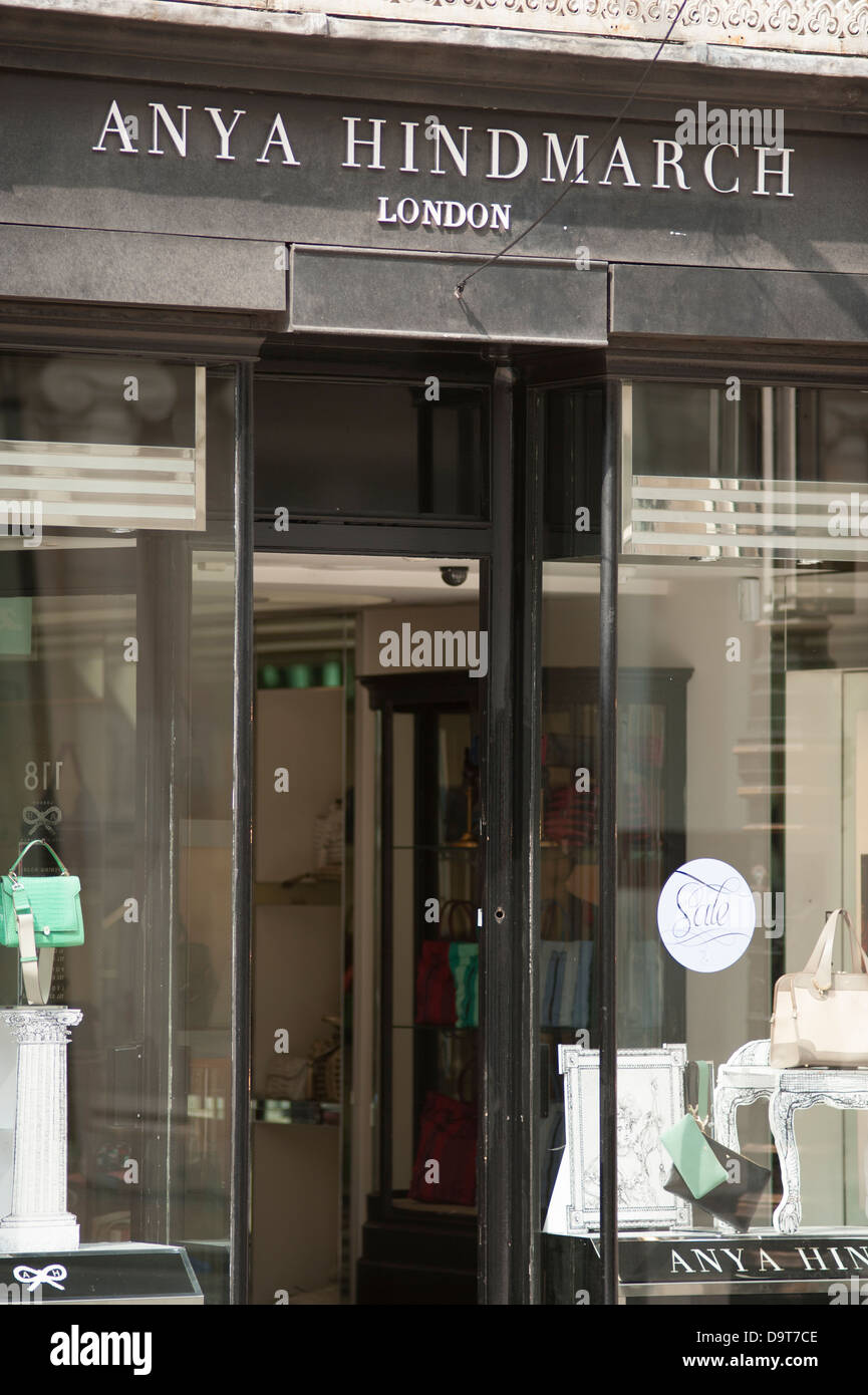 Anya Hindmarch fashion accessories shop in New Bond Street, London ...