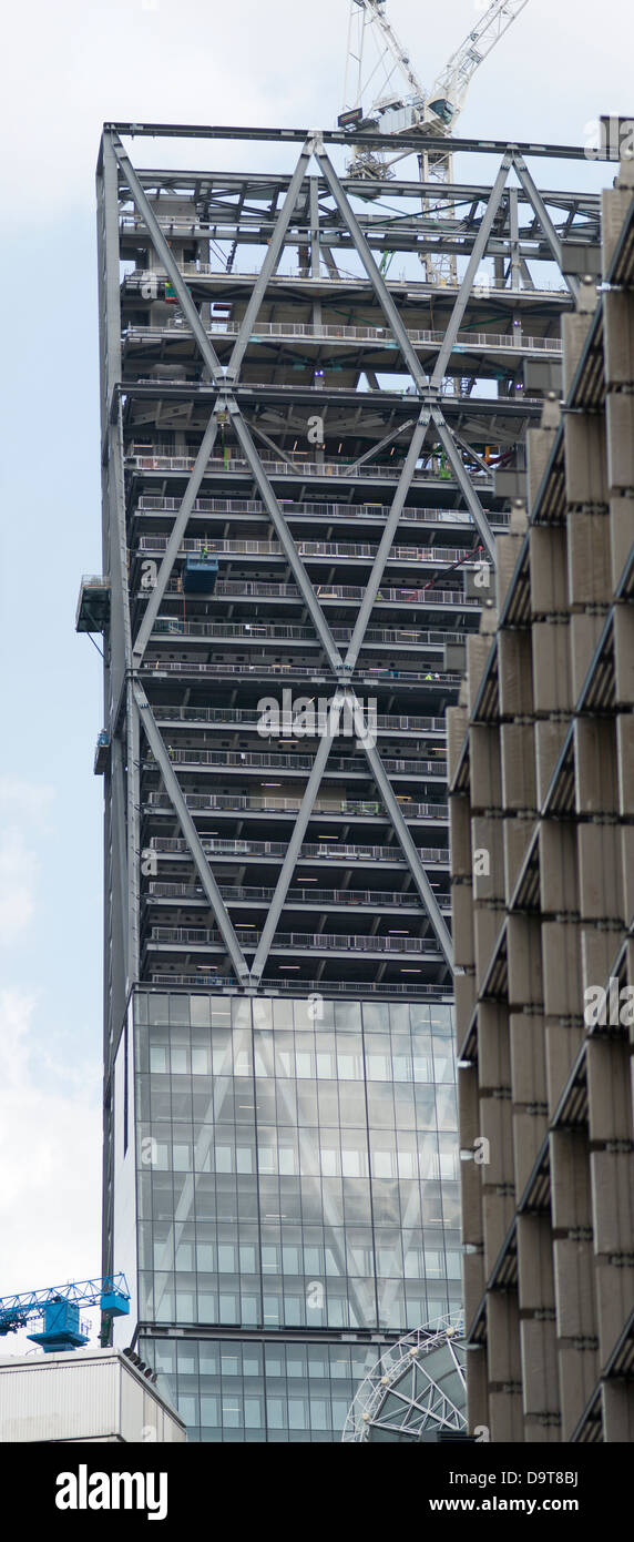 Construction of The Cheesegrater, the Leadenhall Building, in the City ...