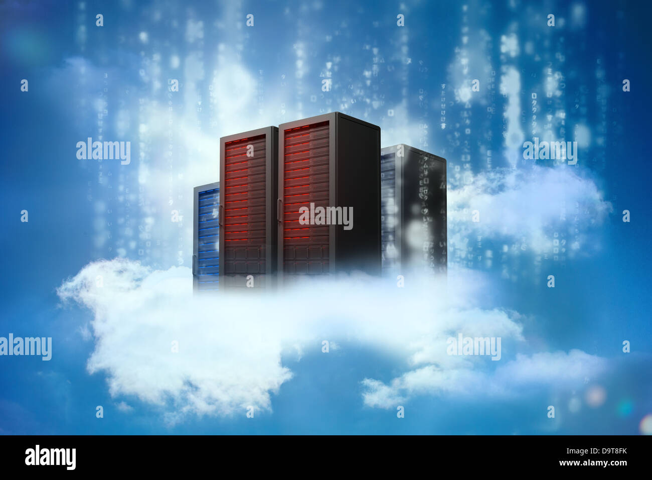 Data servers resting on clouds hi-res stock photography and images - Alamy